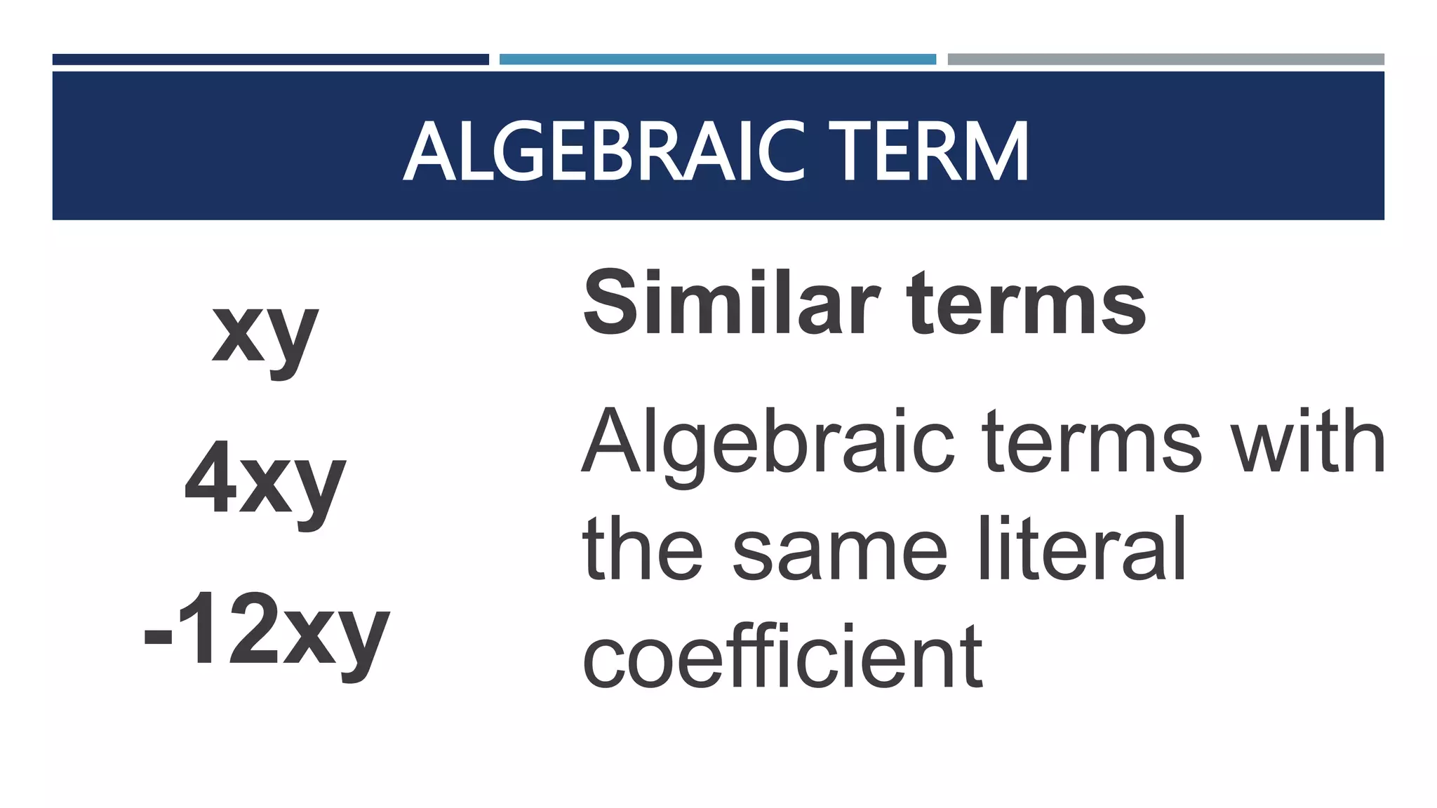 Constants , Variables and Algebraic Expressions.pptx