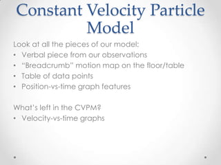 Constant velocity presentation | PPTX