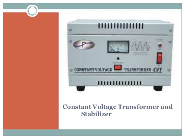 Constant voltage transformer and stabilizer