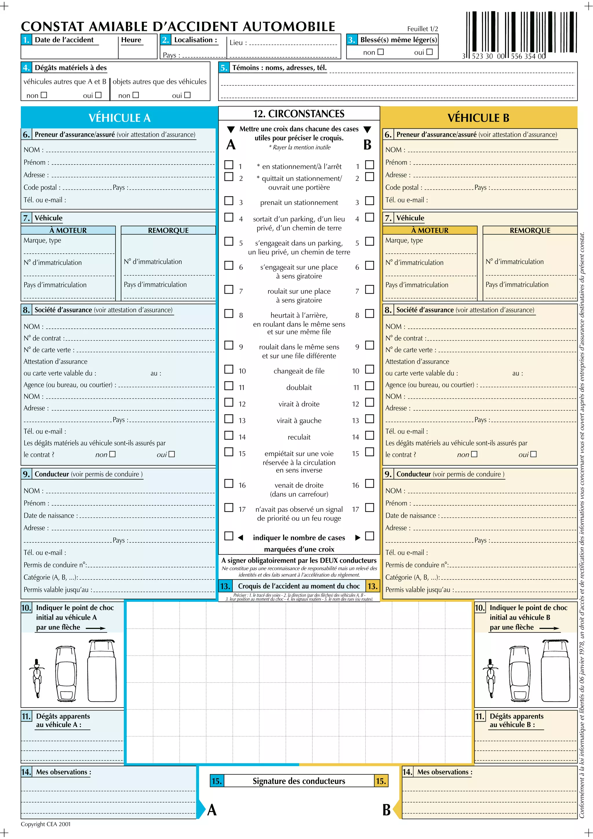 Constat amiable | PDF