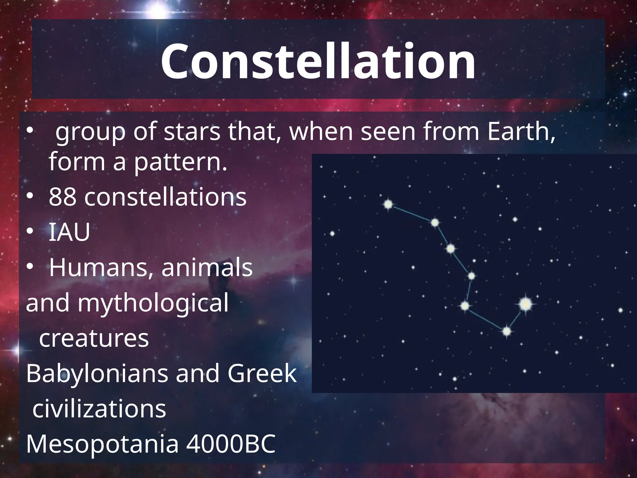 Constellation-and-stars-copy.pptx. tars-copy.pptx...... | PPTX | Space and Astronomy | Science