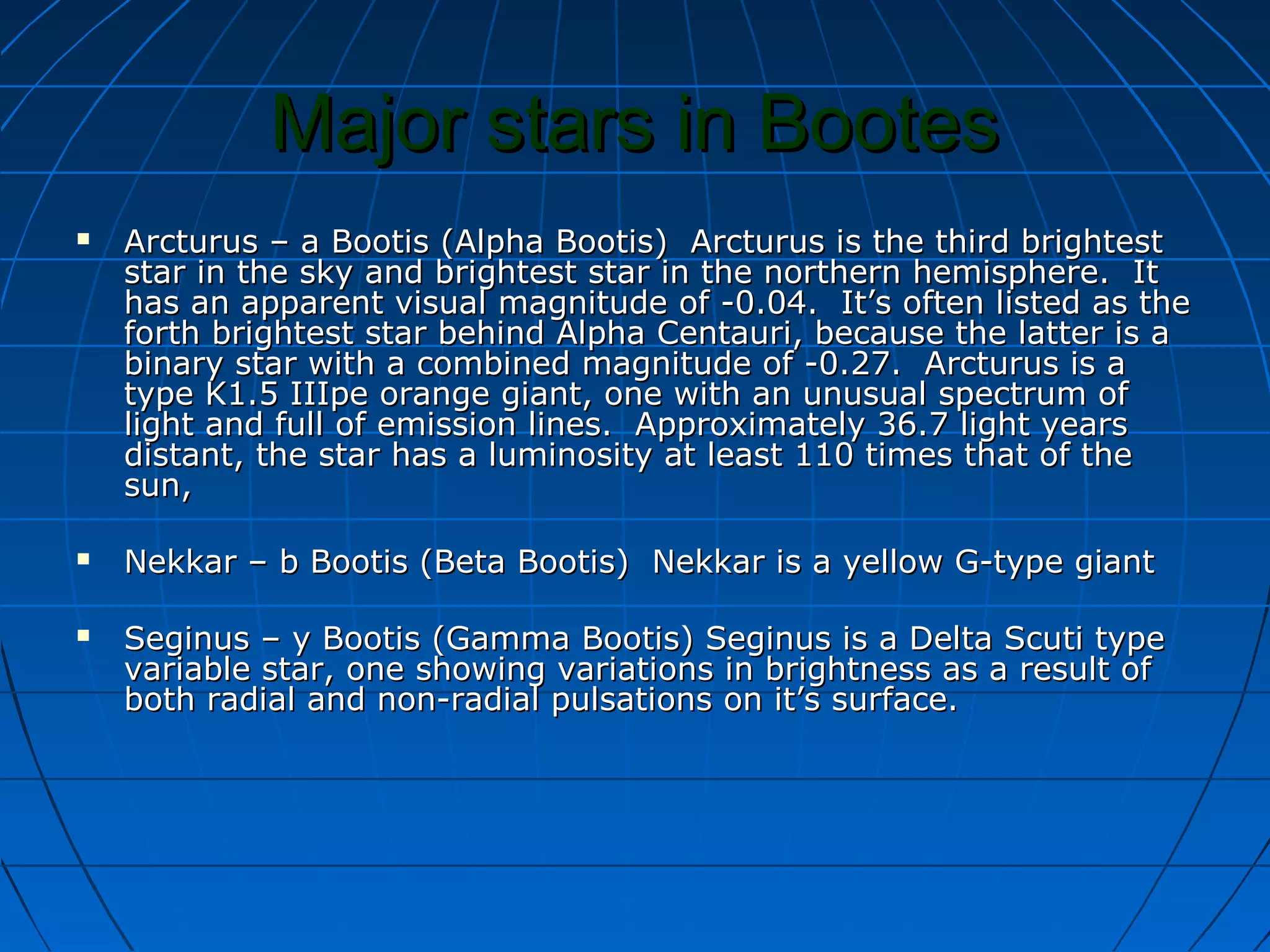 Constellation bootes | PPT