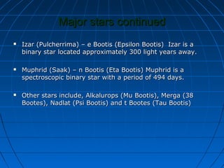 Constellation bootes | PPT