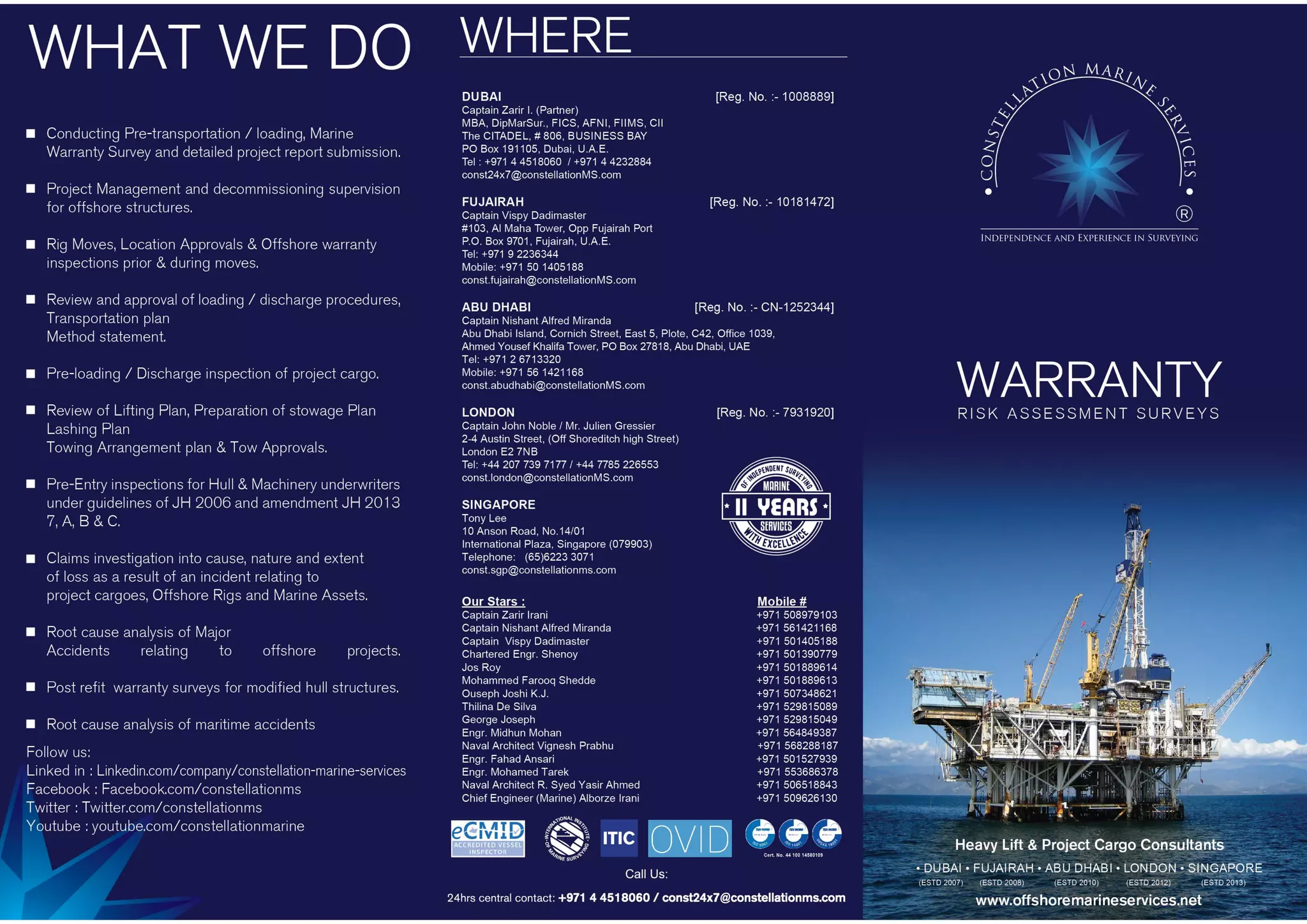 Constellation marine services flyers-2018 | PPT