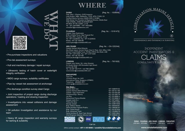 Constellation marine services flyers-2018 | PDF