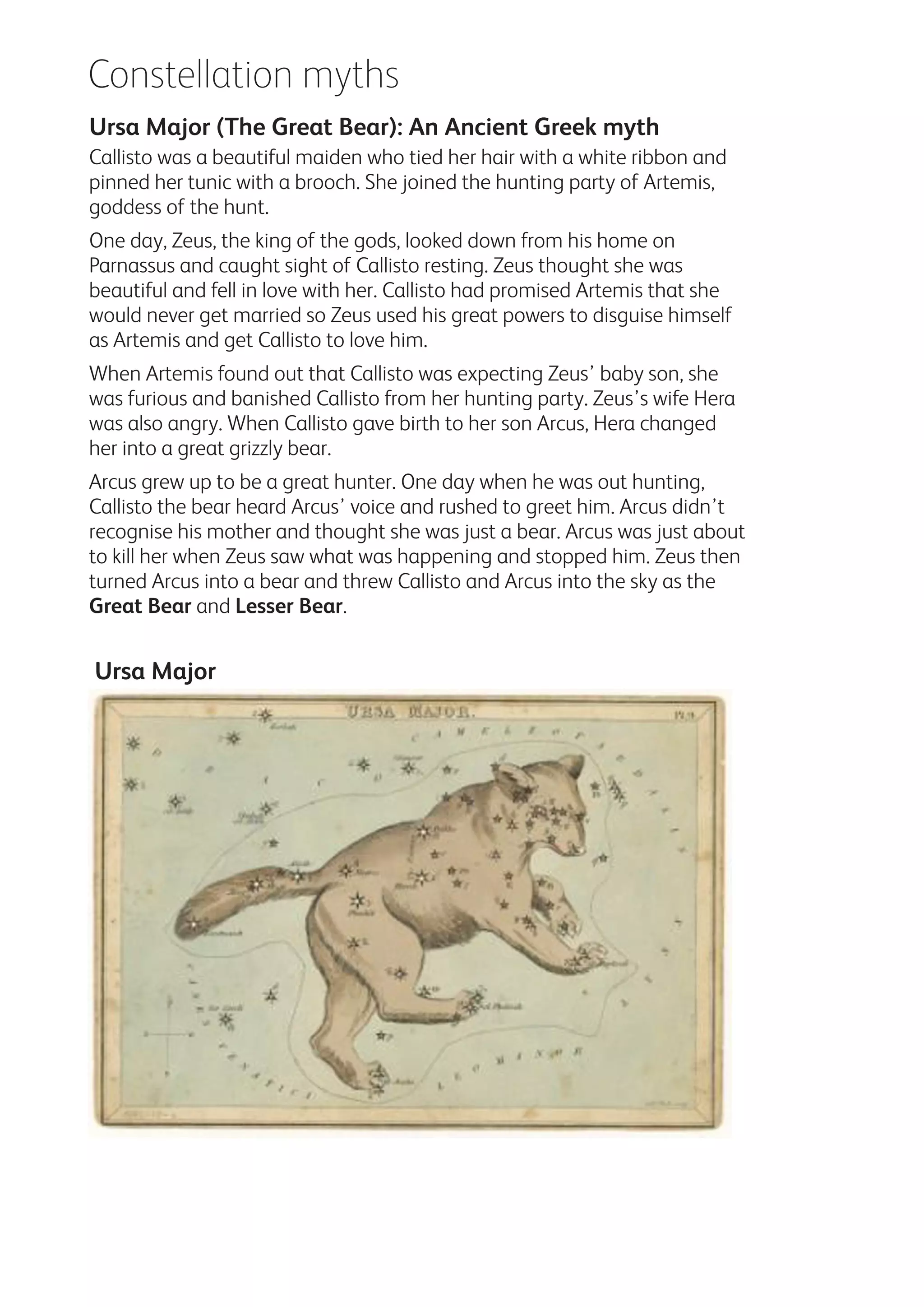 Constellation Myths Teachers | PDF