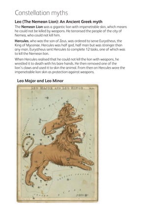 Constellation Myths Teachers | PDF