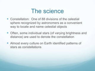 Constellations | PPTX | Space and Astronomy | Science