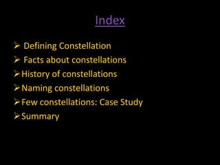 Constellations | PPTX