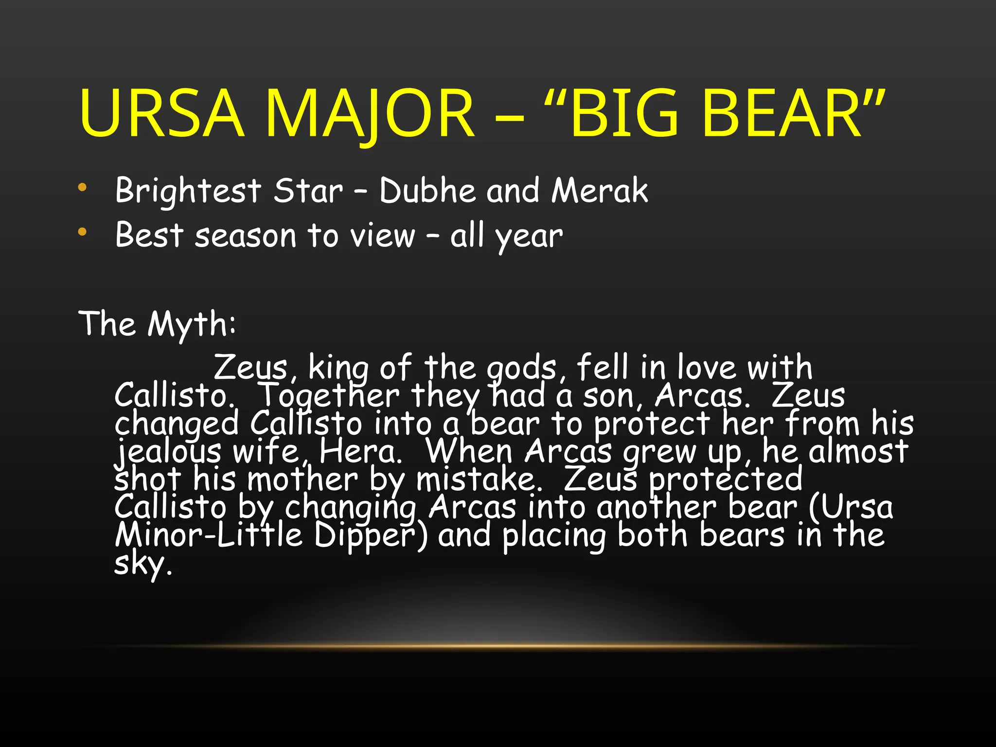 Constellations.ppt Grade 5 different types of constellations | PPT