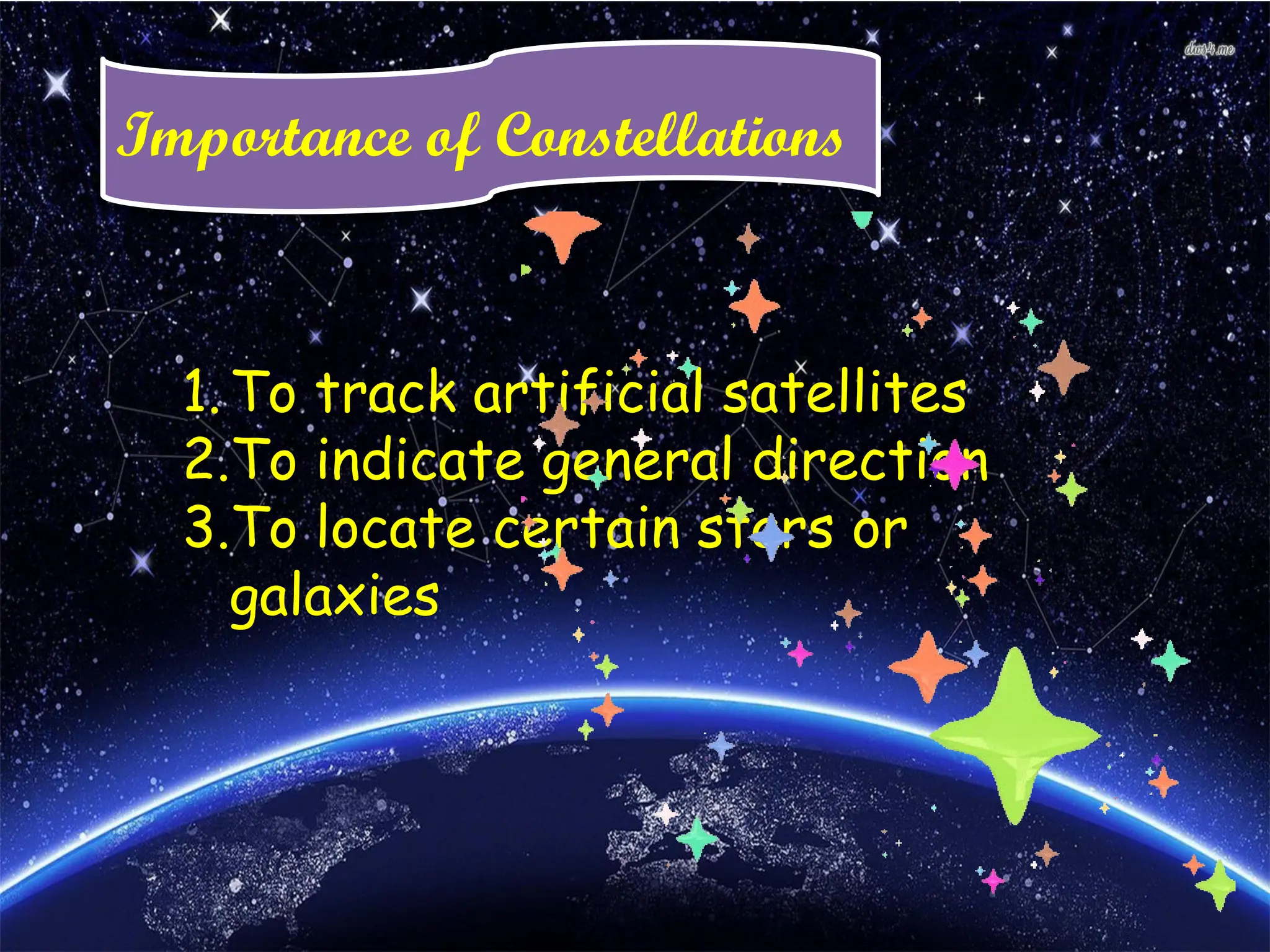CONSTELLATIONS lesson for the grade 9 students | PPTX