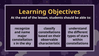 CONSTELLATIONS.pptx presentation in science | PPTX