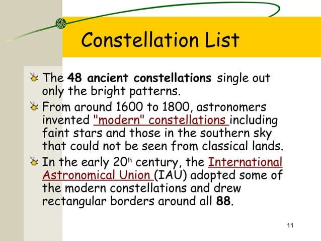 Constellations grade 7-8 | PPT