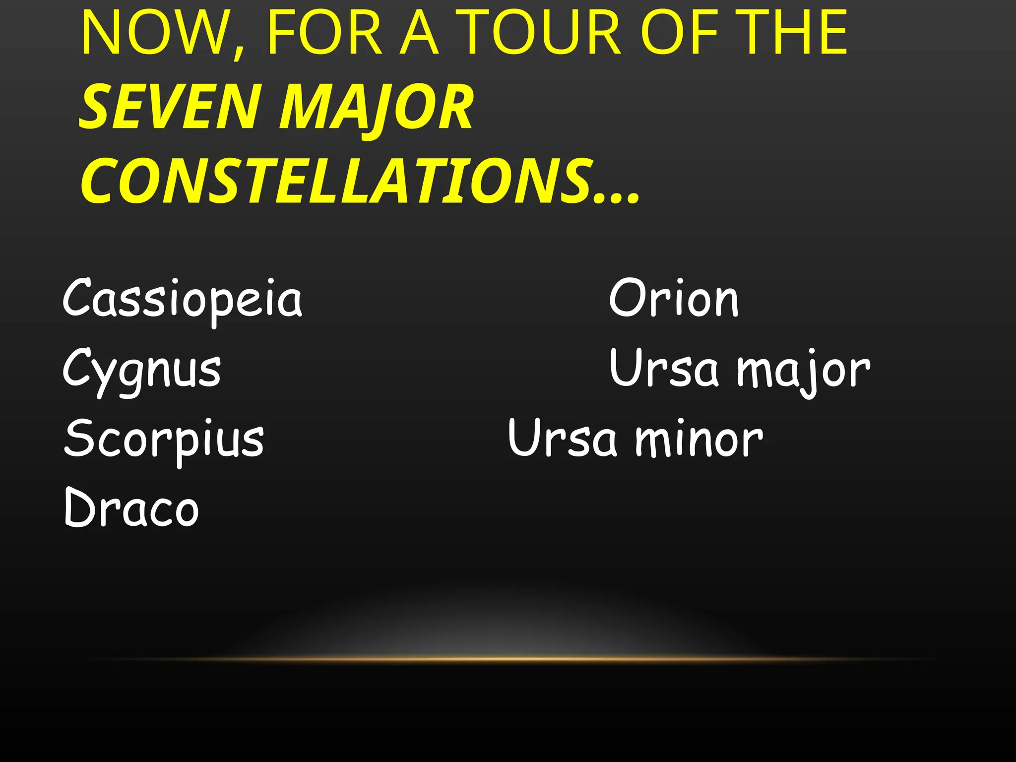 presentation in science 6-Constellations - LESSON.ppt