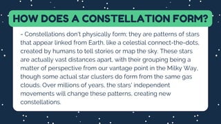 Understanding Constellations: Patterns, Movements, and the Zodiac | PDF