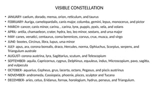 Constellations Educational Presentation in Blue Green Illustrative ...