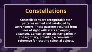 Constellations of Stars Educational Presentation in Purple and Yellow ...