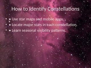 Constellations: The Star Patterns in the Sky | PPTX
