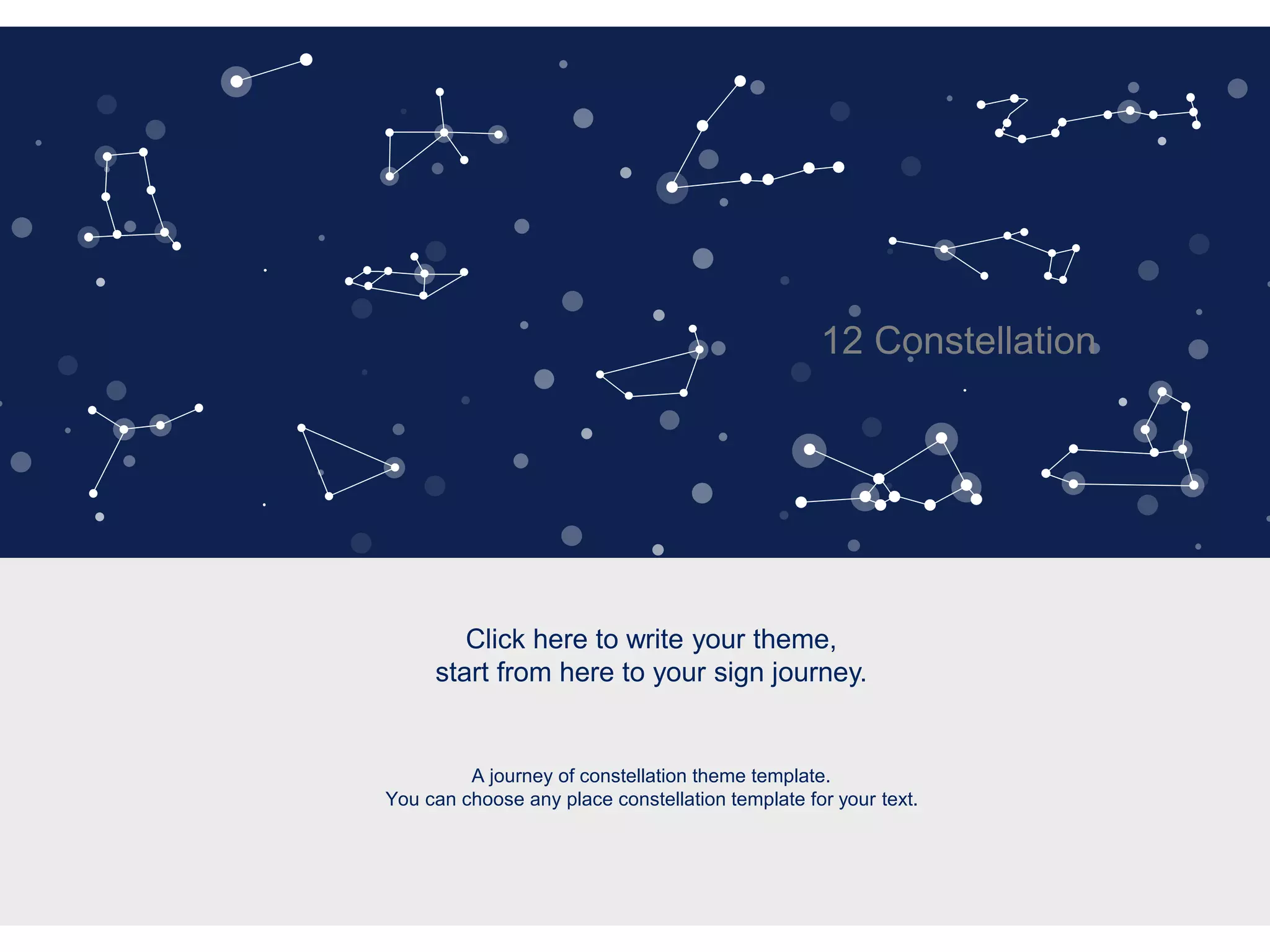 Constellation ppt template | PPTX
