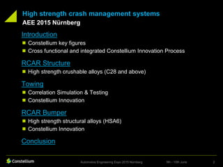 Constellium high strength crash management systems 20150609 | PDF