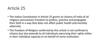 Consti right to freedom of religion | PPTX