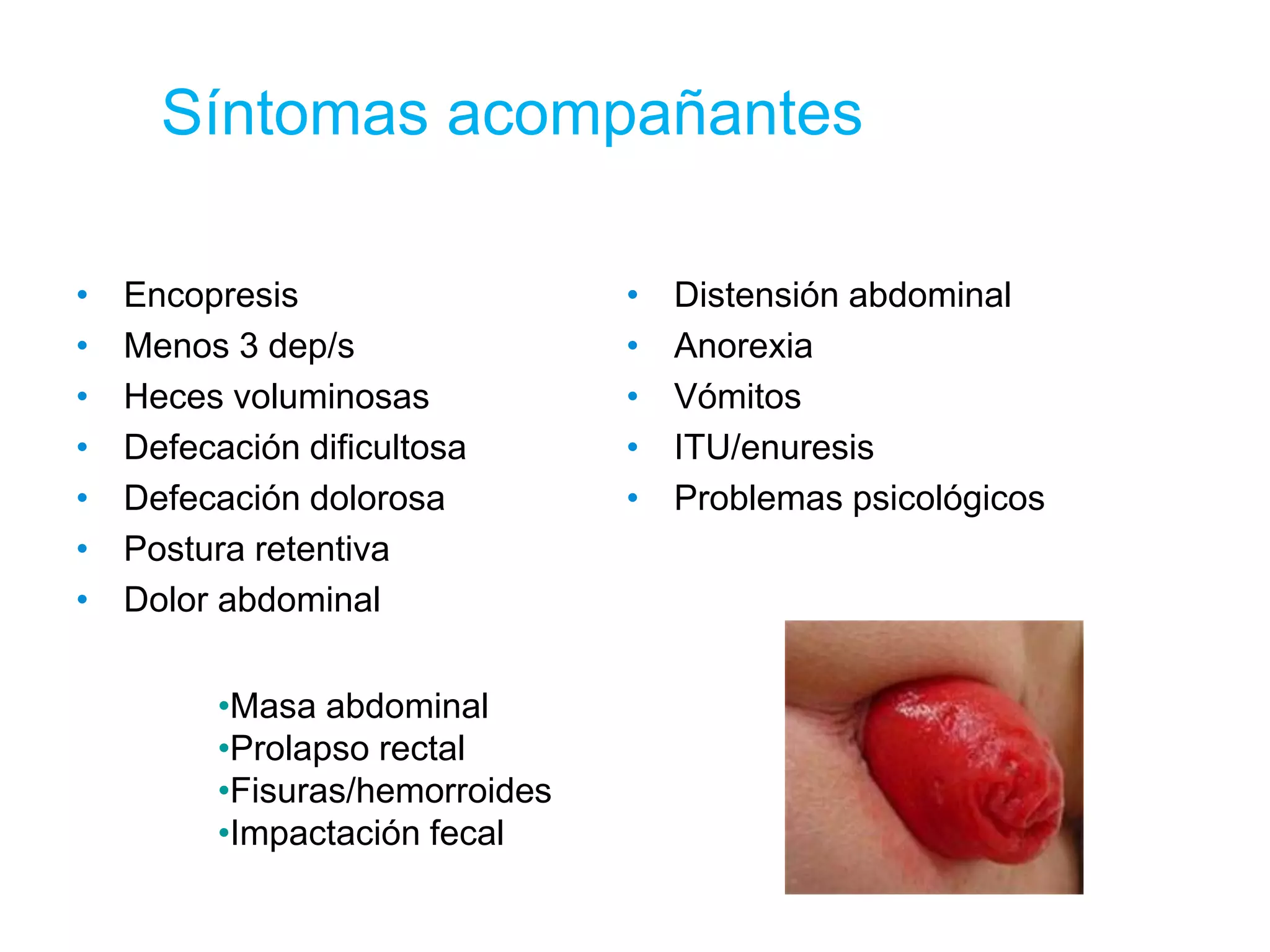 Constipacion en Pediatria | PPTX