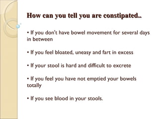 Constipation | PPT