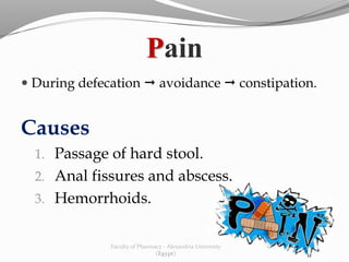 Constipation Definition and causes | PPTX
