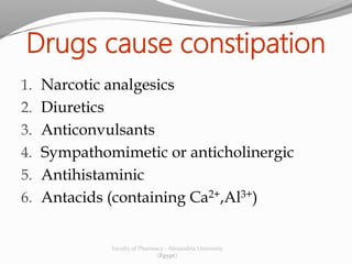 Constipation Definition and causes | PPTX