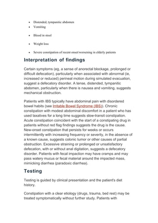 Constipation | DOC