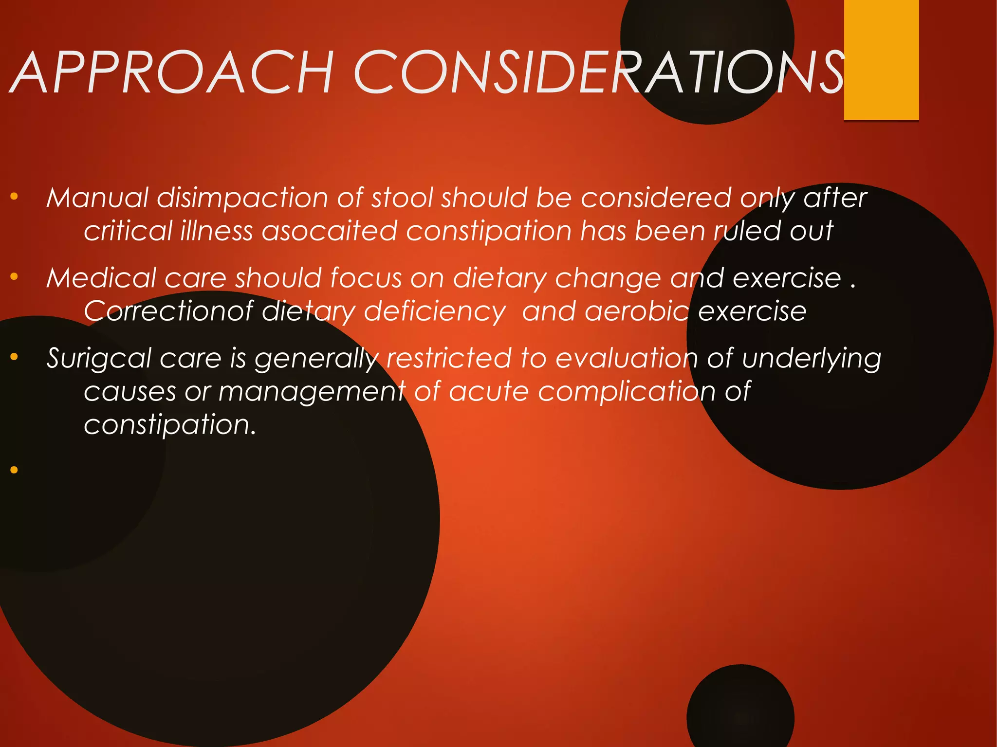 Constipation (management) | ODP