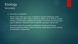 Constipation | PPTX