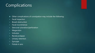 Constipation | PPTX