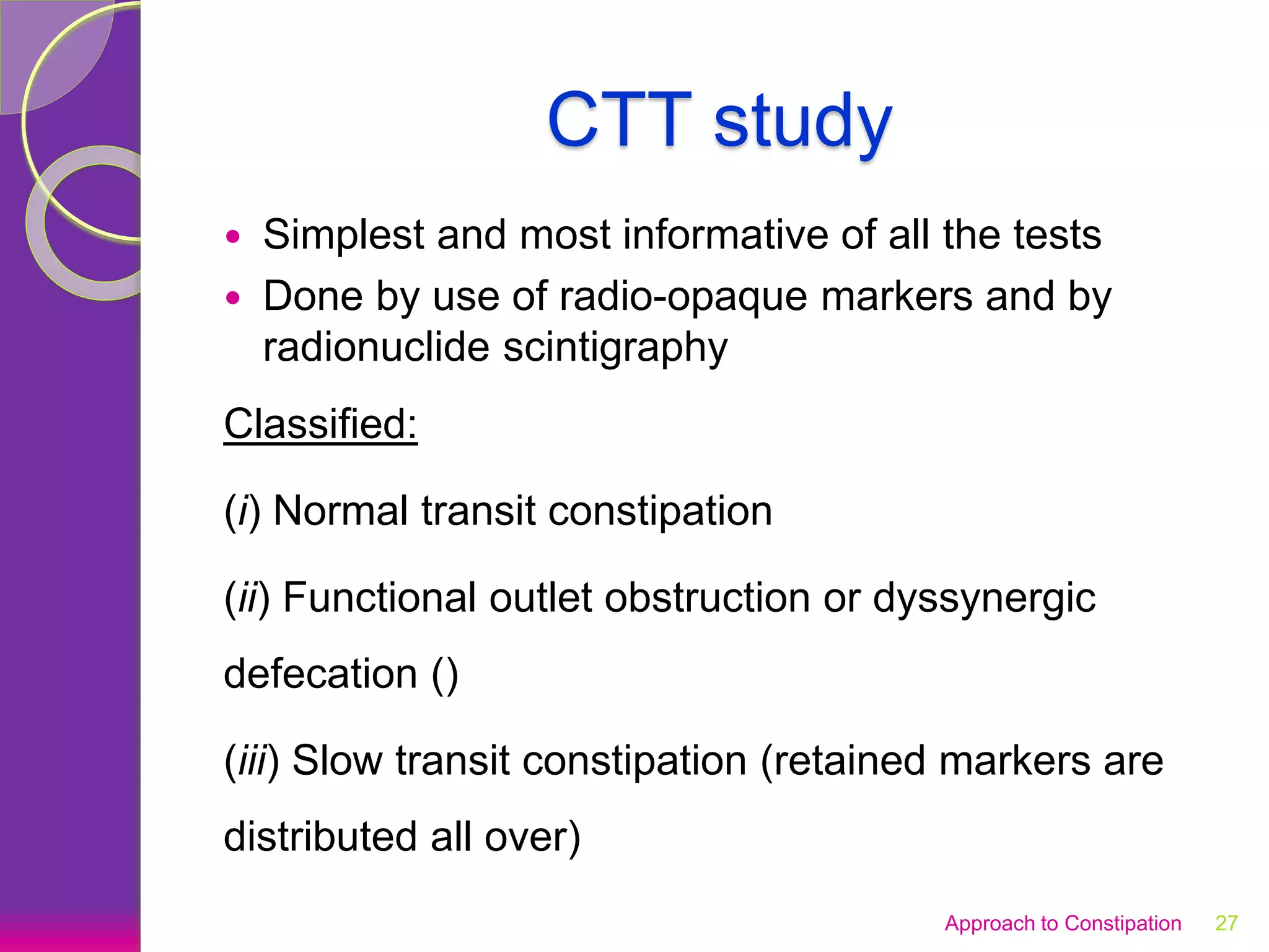 Approach to a child with Constipation | PPTX