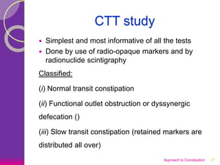 Approach to a child with Constipation | PPTX