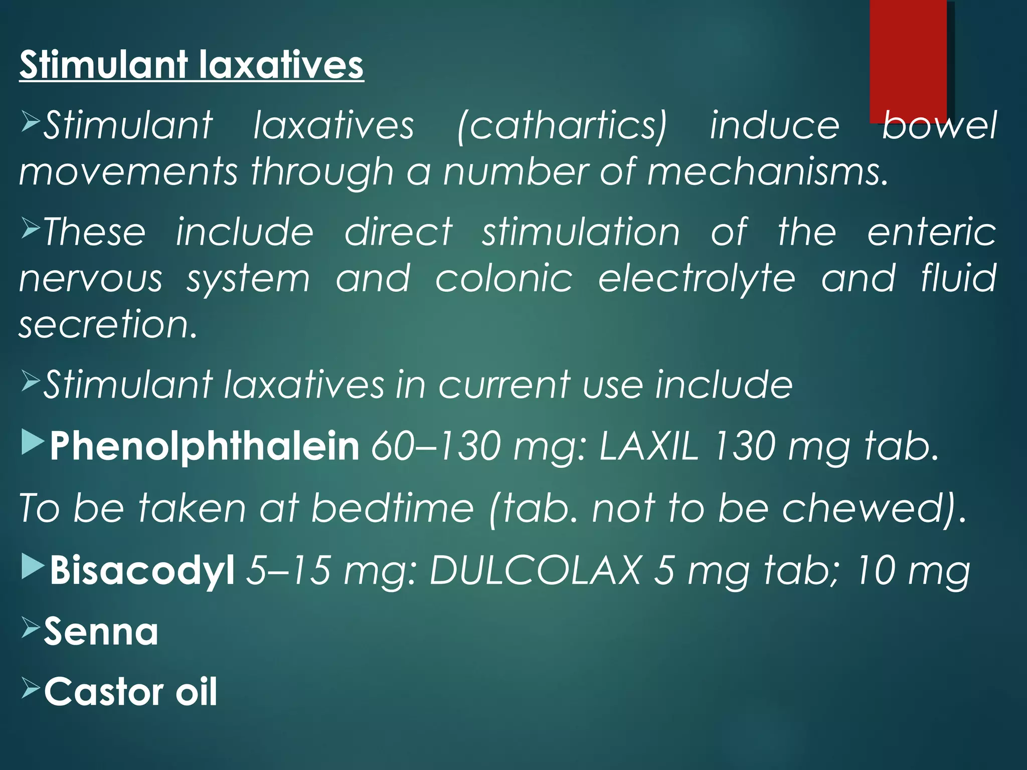 laxatives | PPT