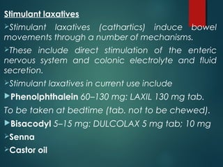 laxatives | PPT