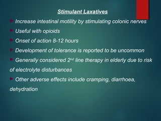 laxatives | PPT | Digestive Disorders | Diseases and Conditions