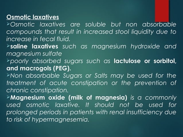 laxatives | PPT | Digestive Disorders | Diseases and Conditions
