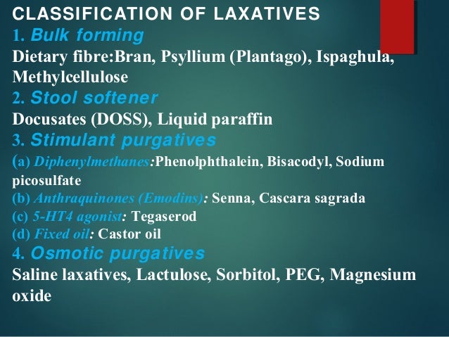 laxatives