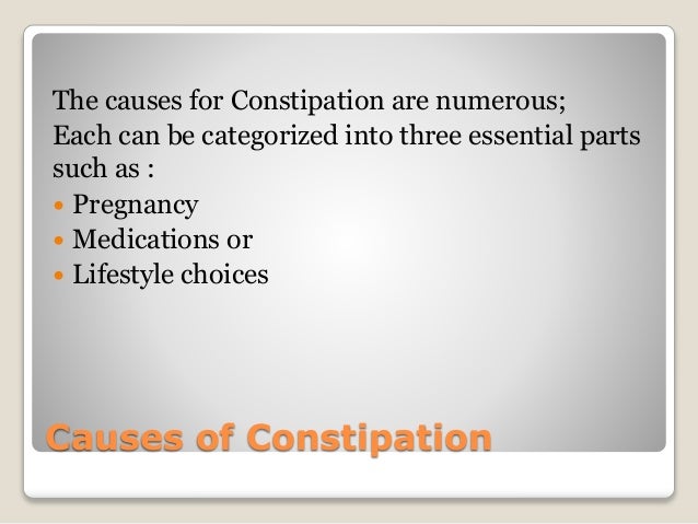 Constipation | PPTX
