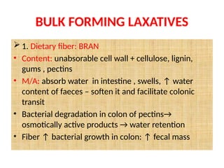 constipation department of pharmacology . | PPT