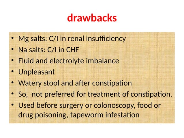 constipation department of pharmacology . | PPT