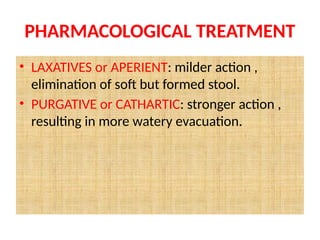 constipation department of pharmacology . | PPTX