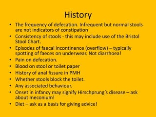 Constipation in children | PPTX