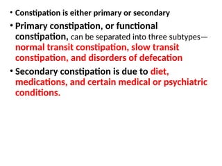 Constipation emergency medicine department | PPT