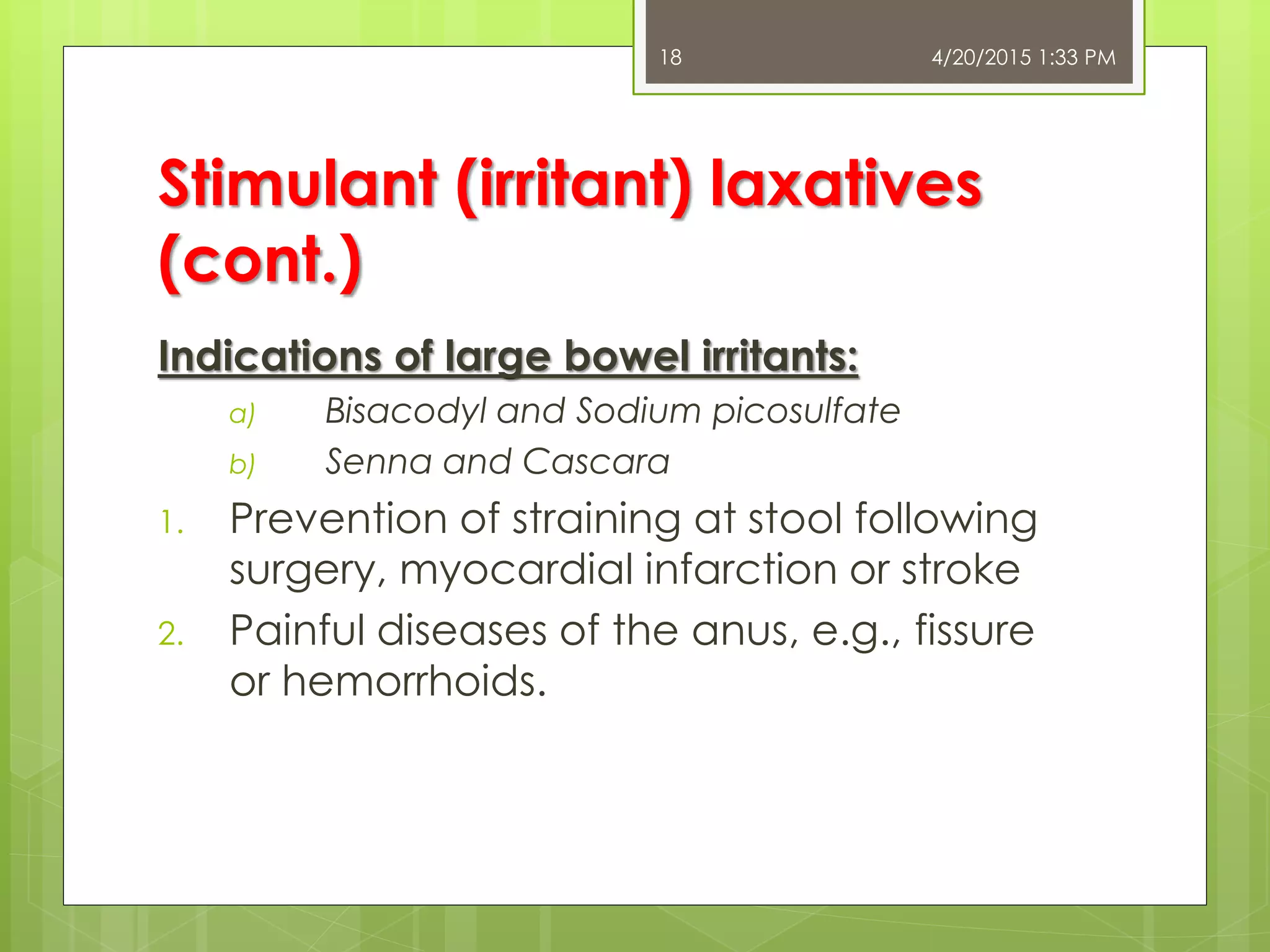 treatment of constipation | PPTX