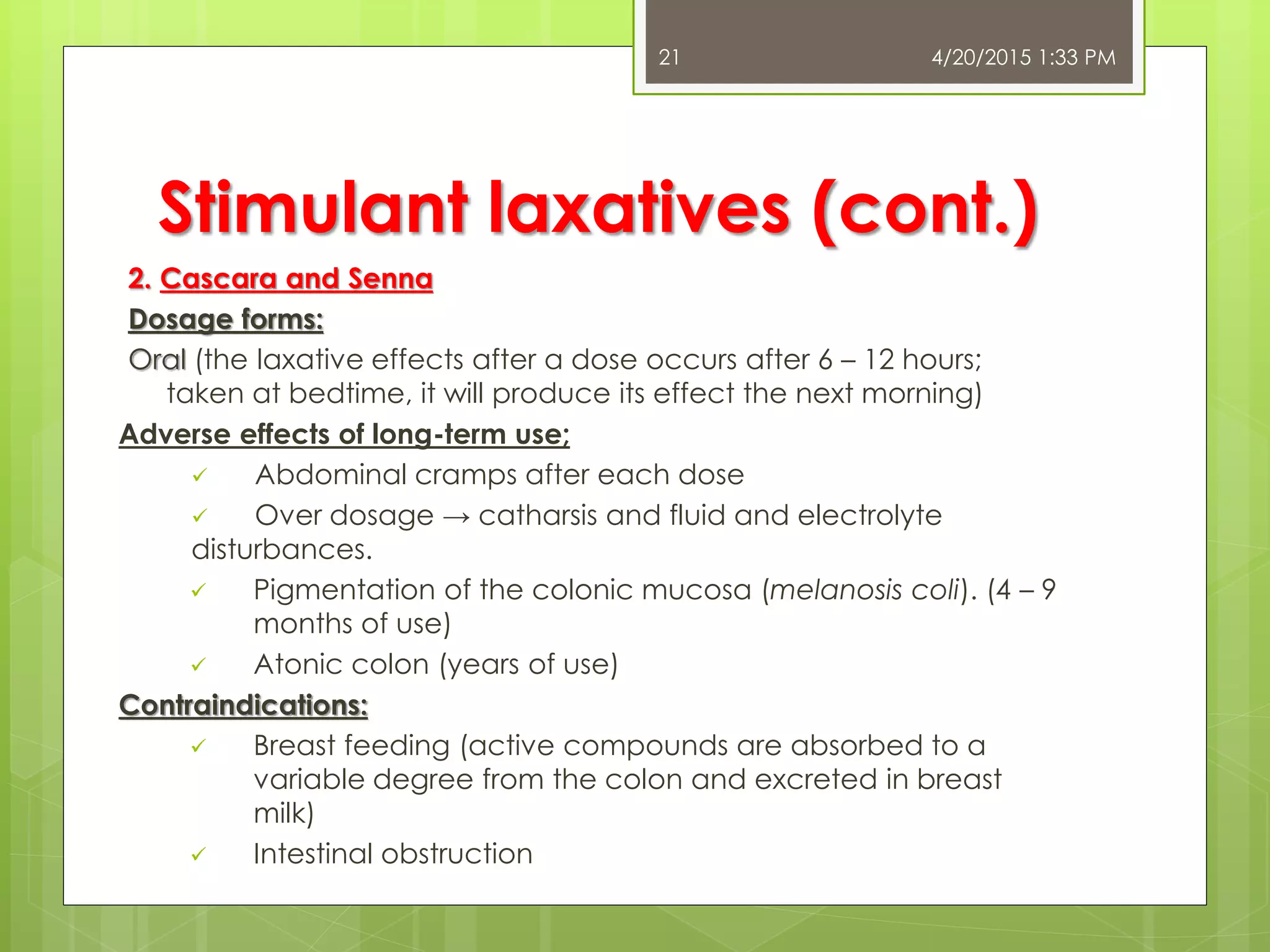 treatment of constipation | PPTX