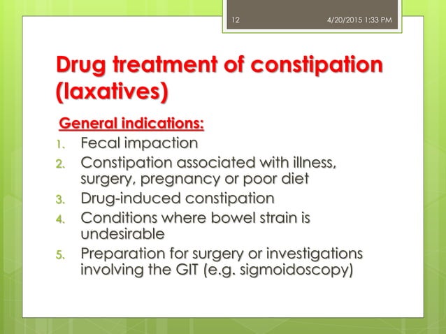 treatment of constipation | PPTX