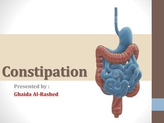 Diagnosis of constipation | PPTX